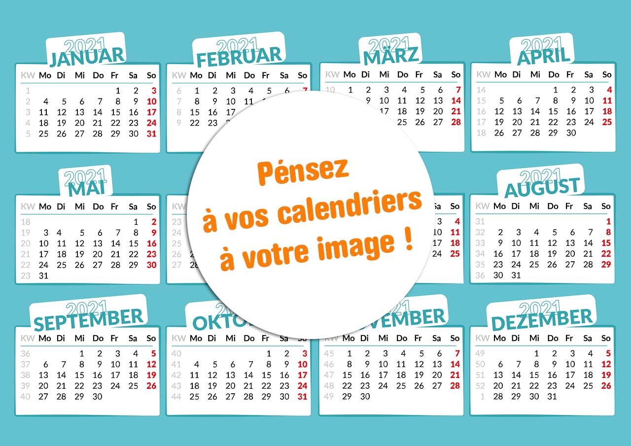 Le calendrier papier : l'incontournable de votre com' ! - anso-creation ...